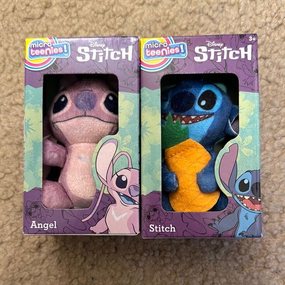 Disney | Toys | Disney Stitch And Angel Micro Teeny Plush Set | Poshmark